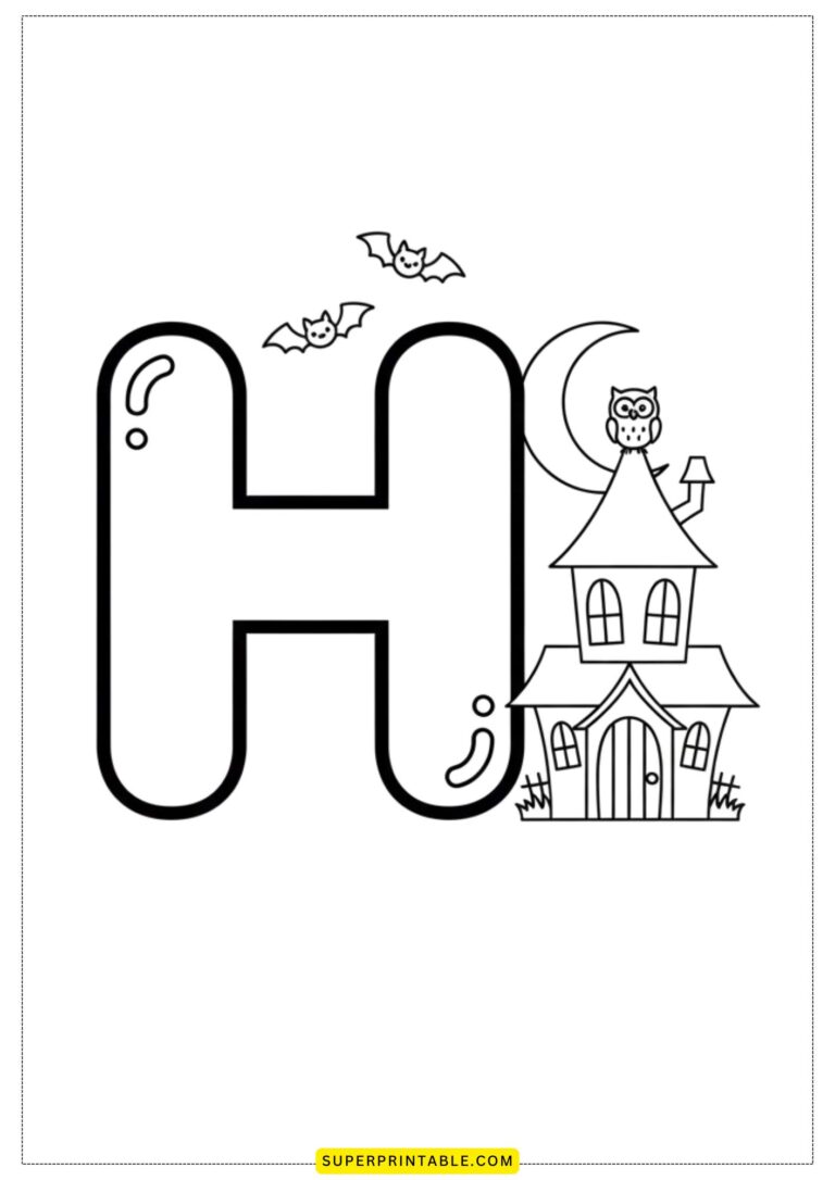 Halloween Alphabet Coloring Pages | Free PDF Printables