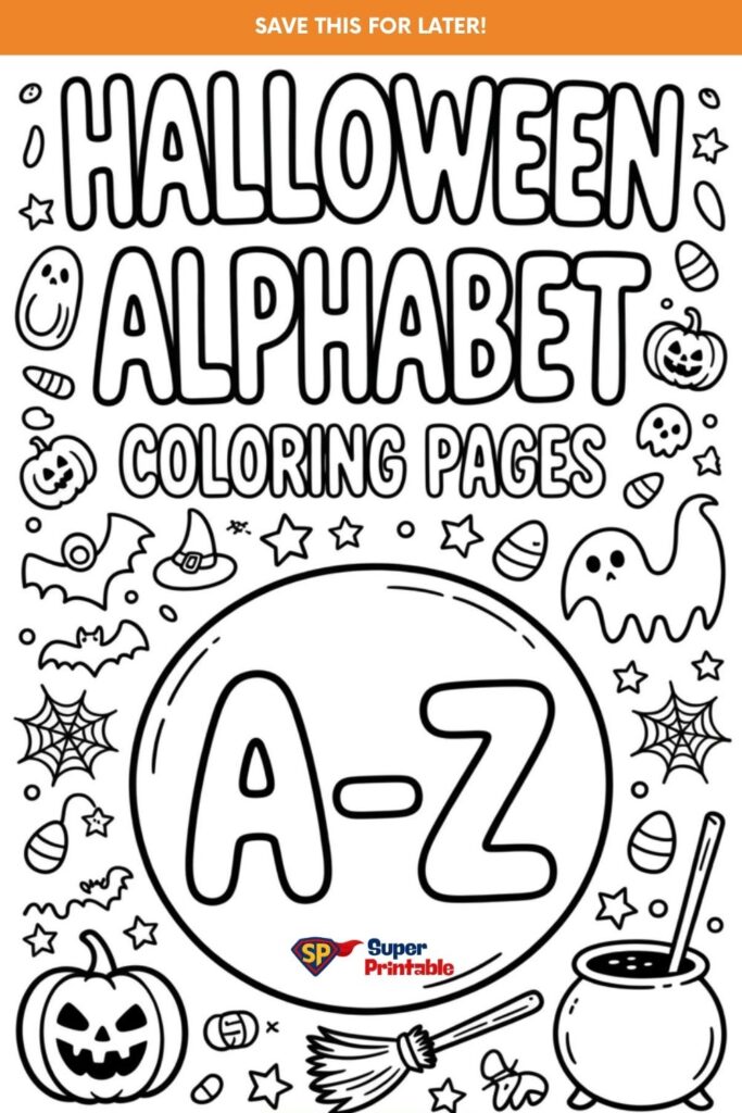 Halloween Alphabet Coloring Pages | Free PDF Printables