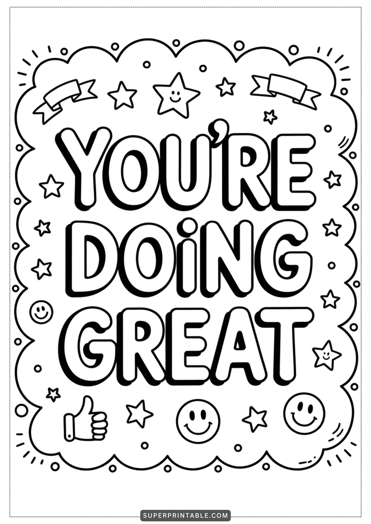 20 Inspirational Quotes Coloring Pages | Free PDF Printables