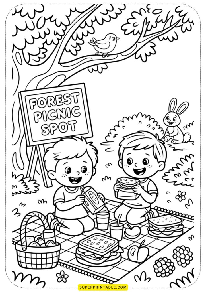 9 Little Hikers Adventure Coloring Pages | Free PDF Printables ...