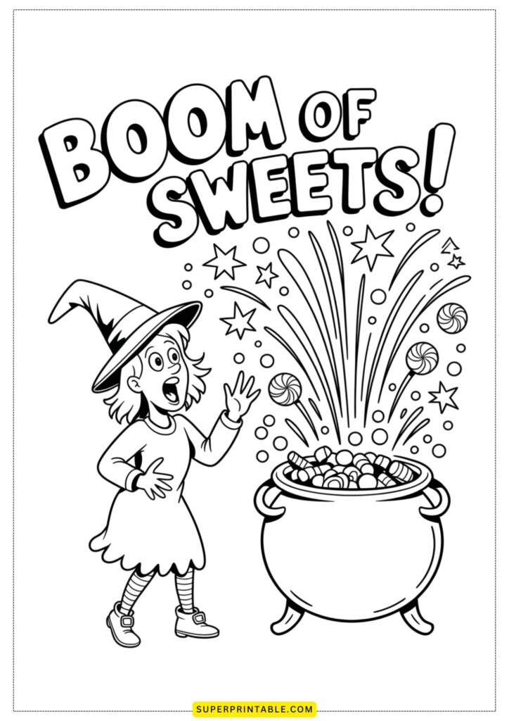 15+ Magical Witches & Cauldrons Coloring Pages | Free PDF