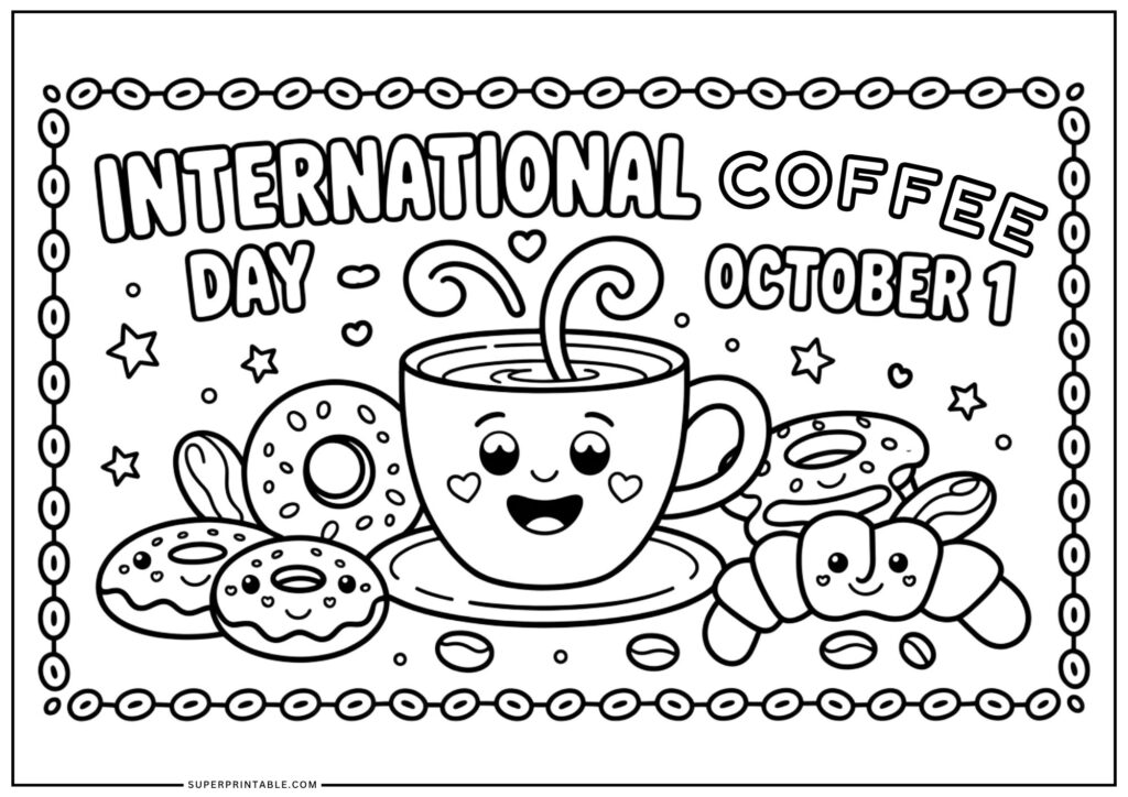10+ October Special Days Coloring Pages | Free PDF Printables