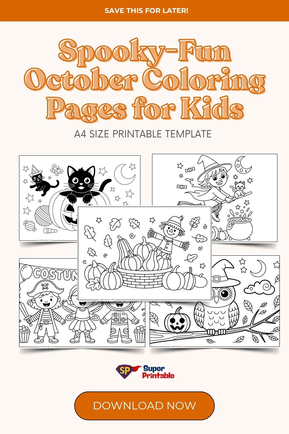 15+ Spooky-Fun October Coloring Pages for Kids