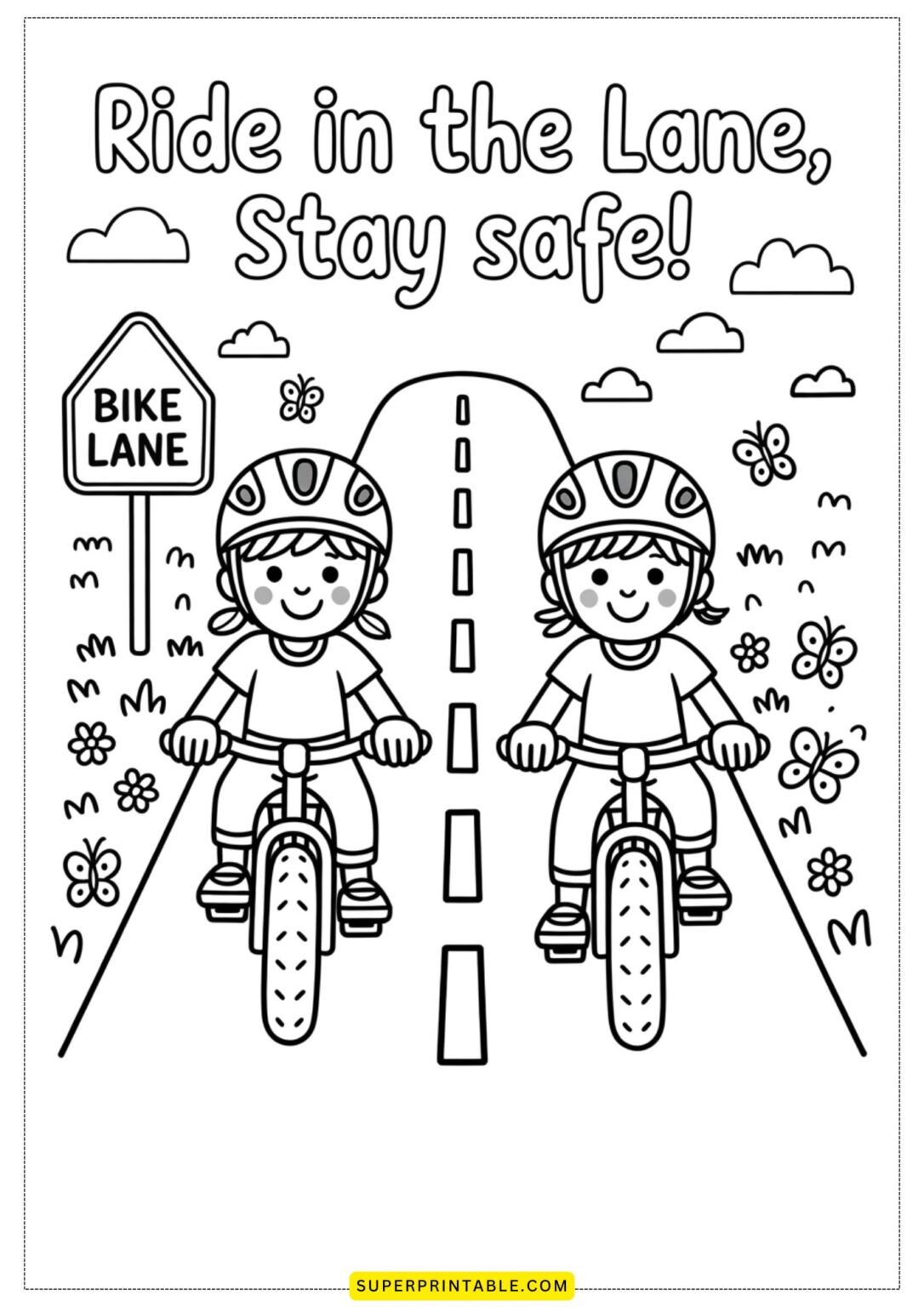 Stop, Look & Go! Traffic Safety Coloring Pages | Free PDF