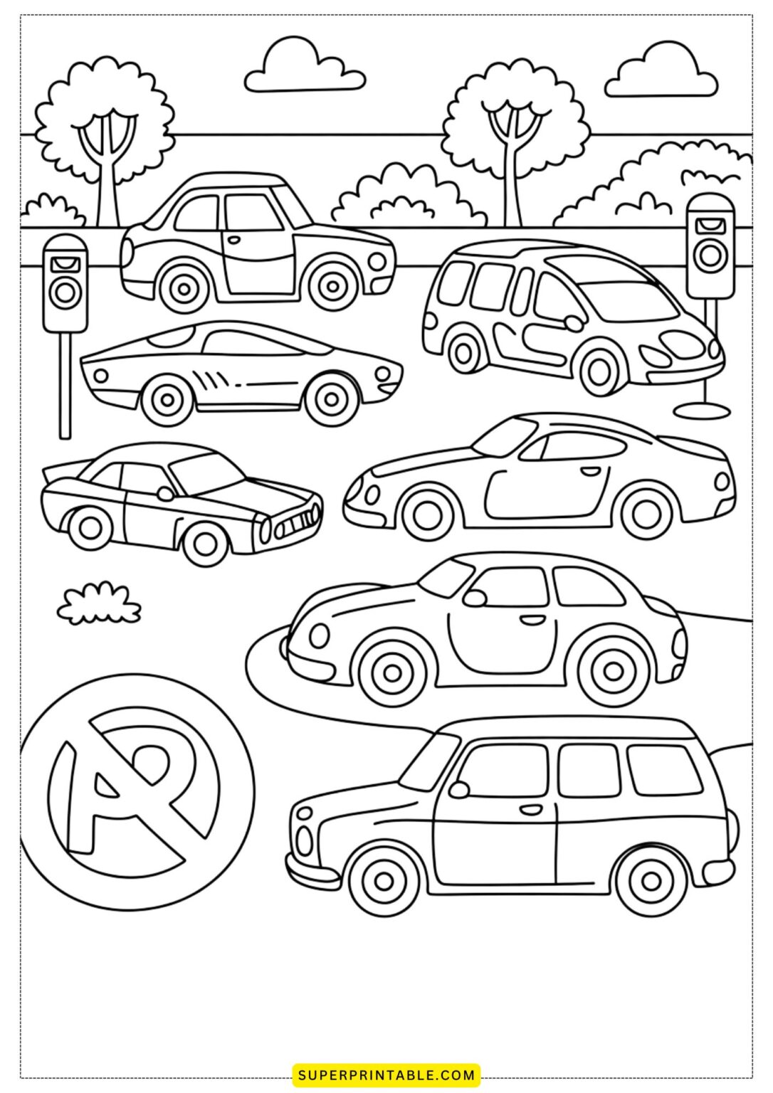 Stop, Look & Go! Traffic Safety Coloring Pages | Free PDF