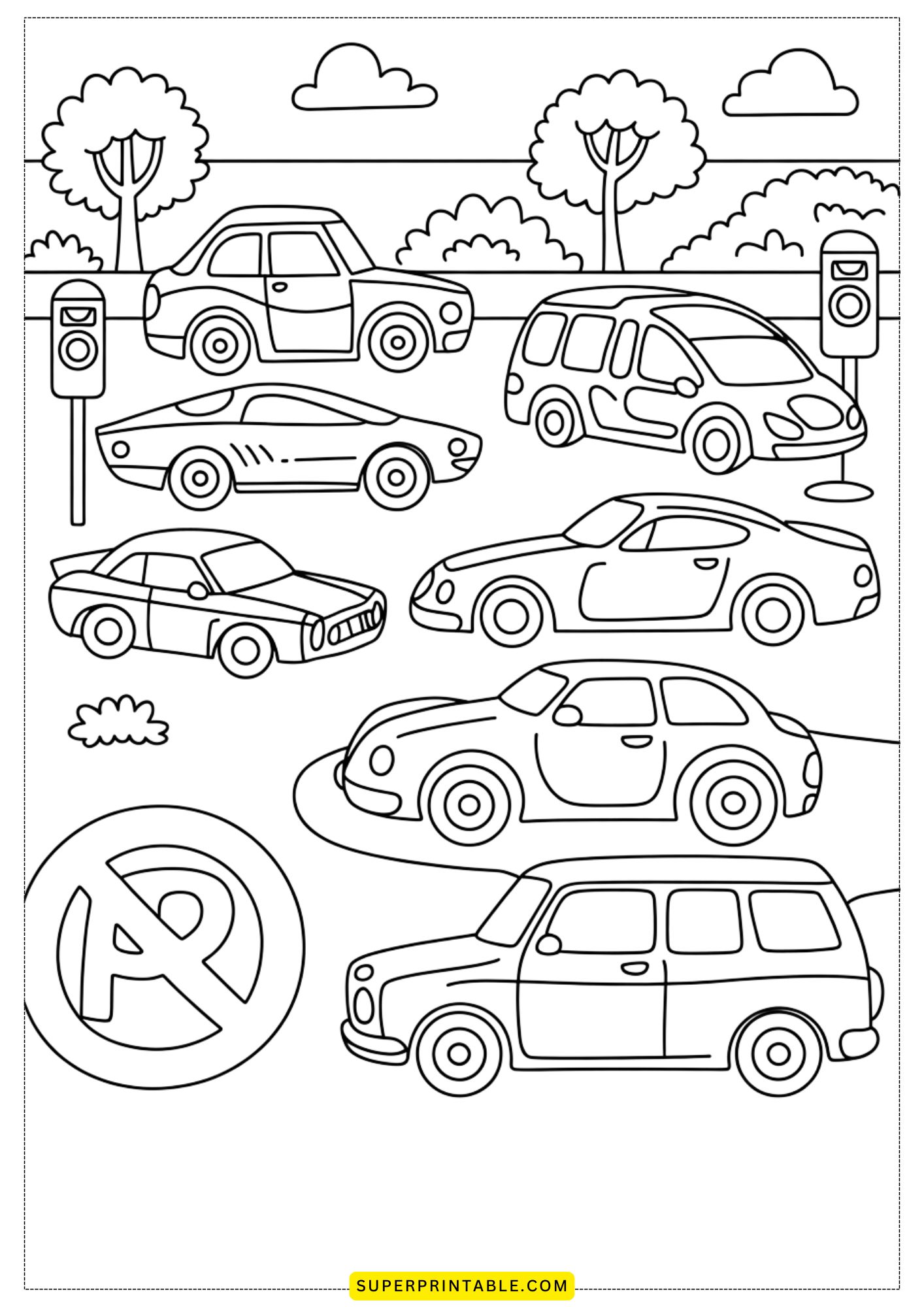 Stop, Look & Go! Traffic Safety Coloring Pages | Free PDF