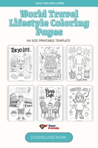 35+ World Travel Lifestyle Coloring Pages | Free PDF Printables ...