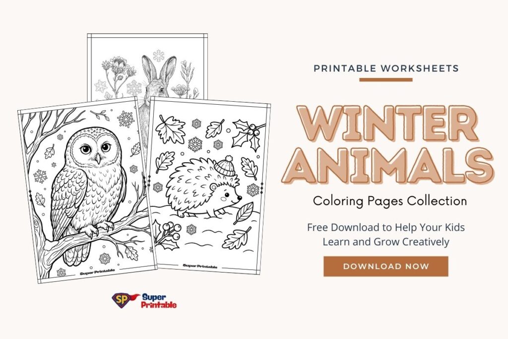 16+ Winter Animals Coloring Pages (Free PDF Printables)