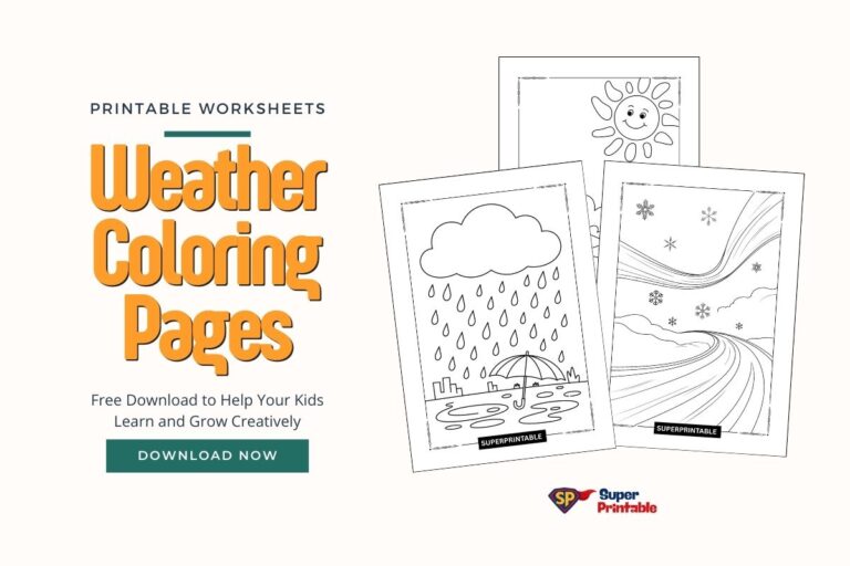 20 Weather Coloring Pages (Free PDF Printables)
