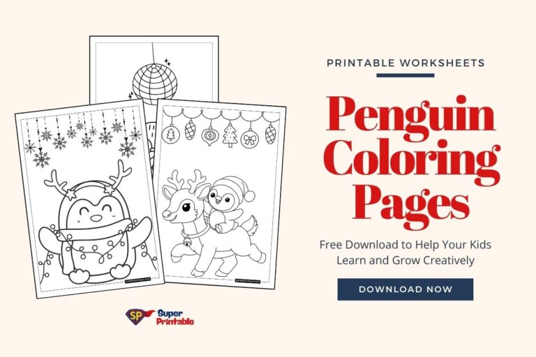 30 Penguin Coloring Pages (Free PDF Printables)