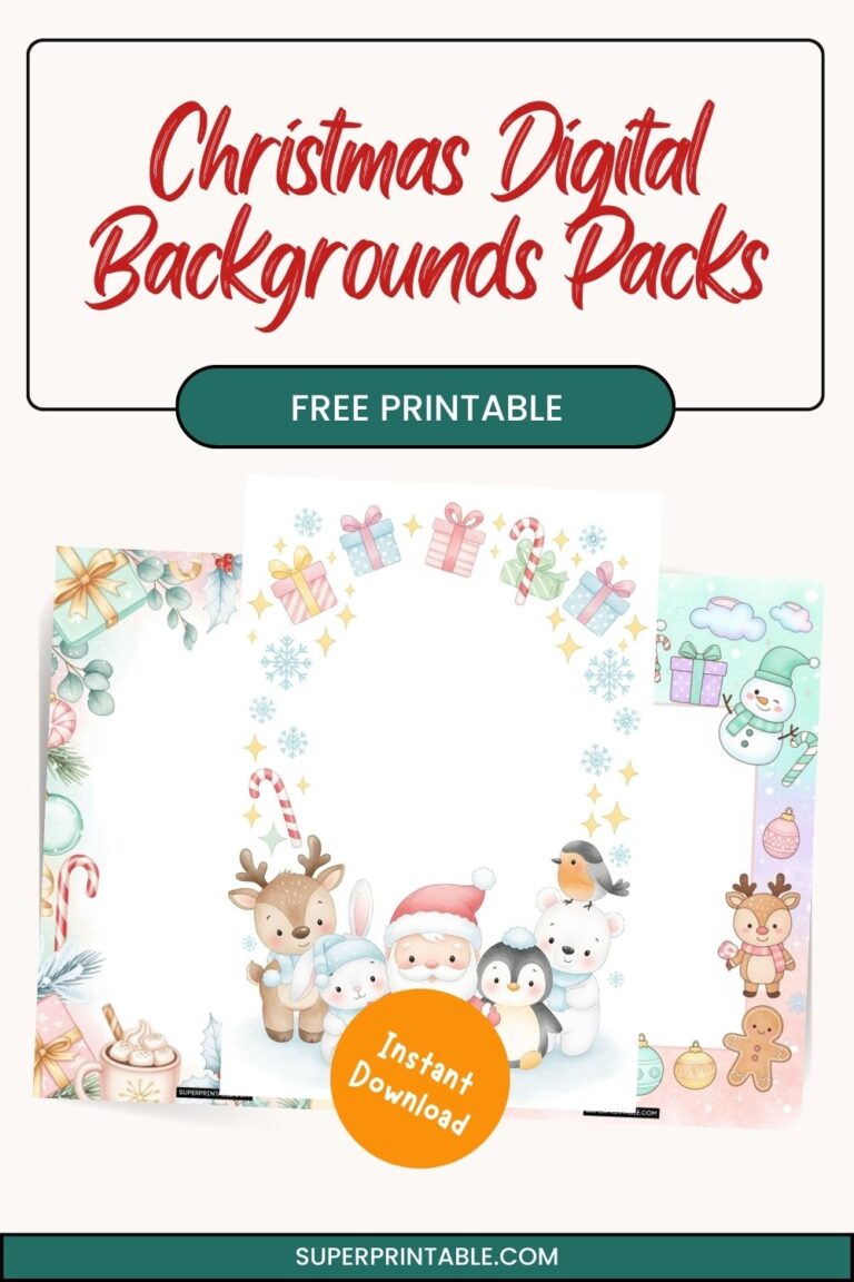 25+ Christmas Digital Backgrounds Packs Vol.1