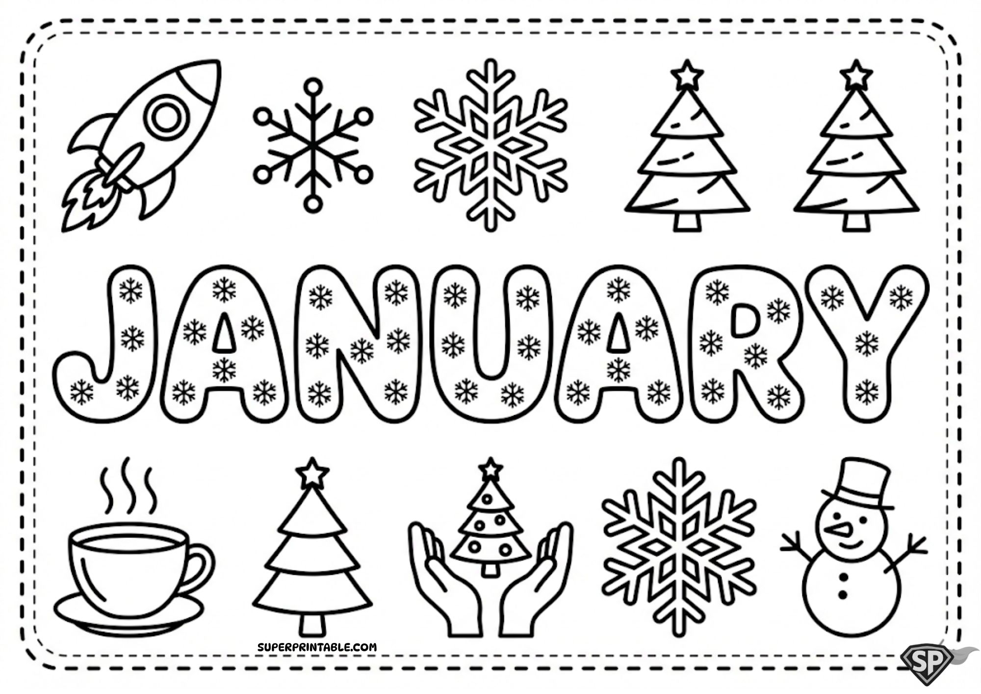 Premium Months of the Year Coloring Pages (Free PDF Printables)