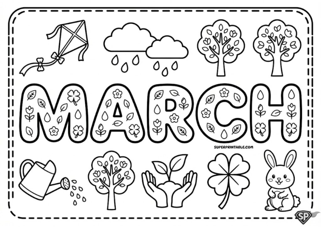 Premium Months of the Year Coloring Pages (Free PDF Printables)