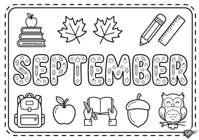 Premium Months of the Year Coloring Pages (Free PDF Printables)