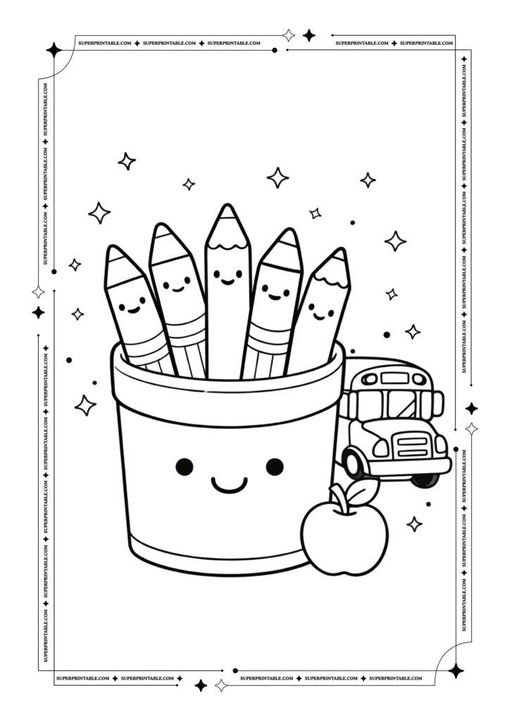 20 Back to School Coloring Pages (Free PDF Printables)