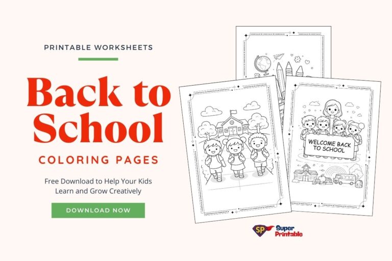 20 Back to School Coloring Pages (Free PDF Printables)