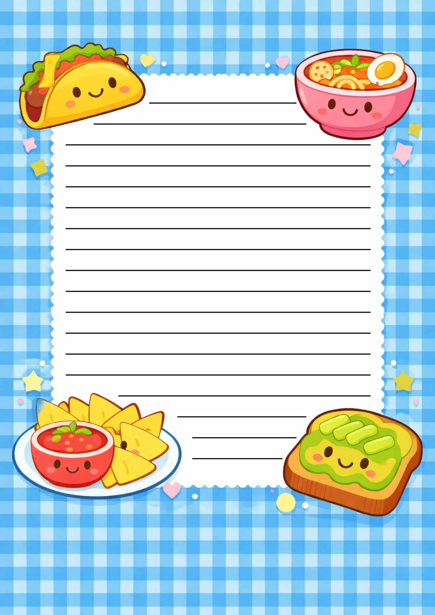 12+ Food Digital Writing Papers (Free PDF Printables)