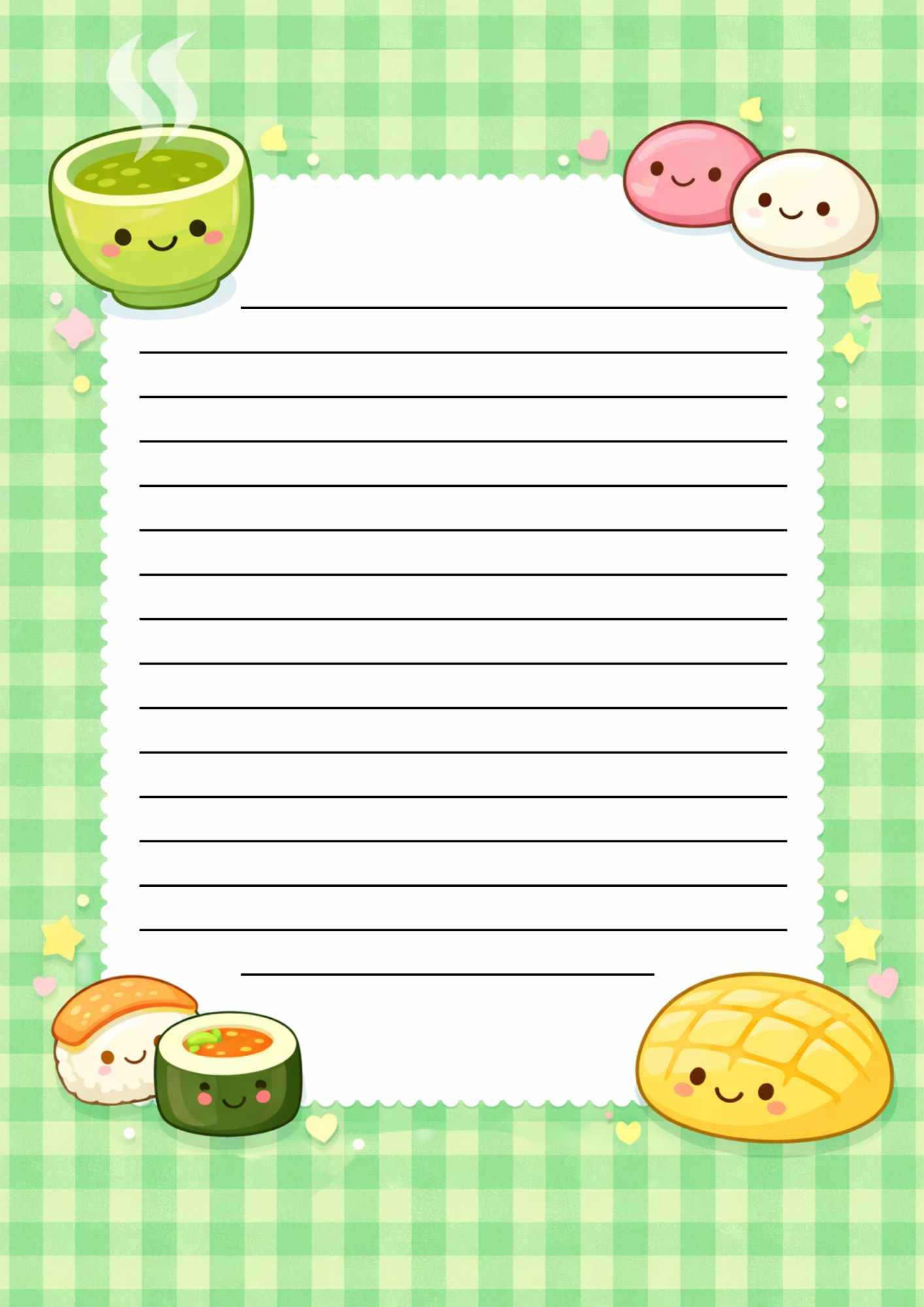 12+ Food Digital Writing Papers (Free PDF Printables)