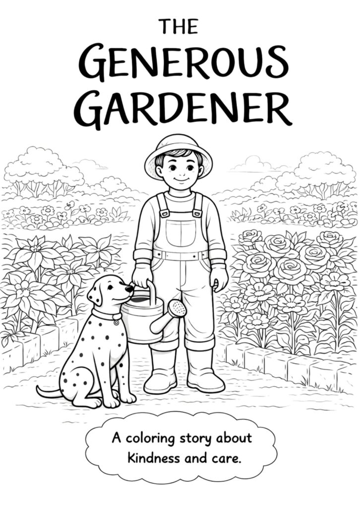 The Generous Gardener Coloring Pages (Free Printable PDF)