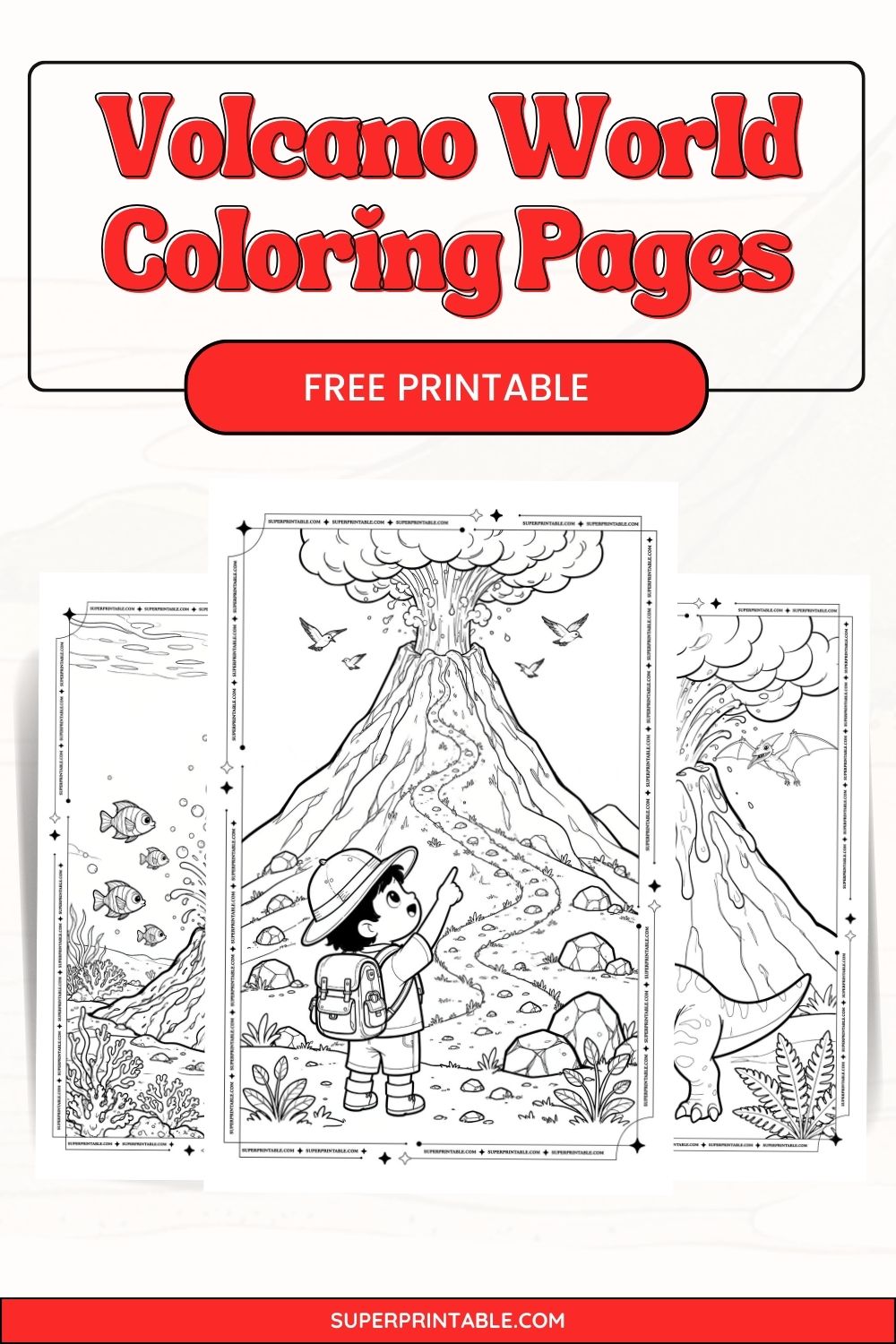 10+ Volcano World Coloring Pages (Free PDF Printables)