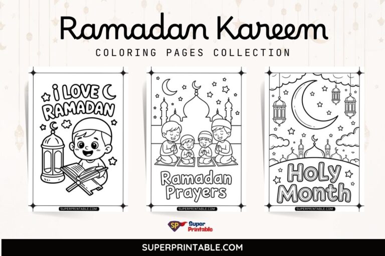 20 Ramadan Kareem Coloring Pages (Free PDF Printables)