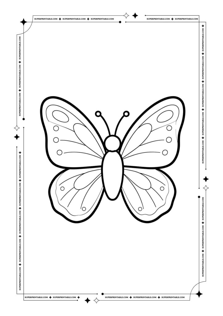 35+ Butterfly Coloring Pages (Free PDF Printables)