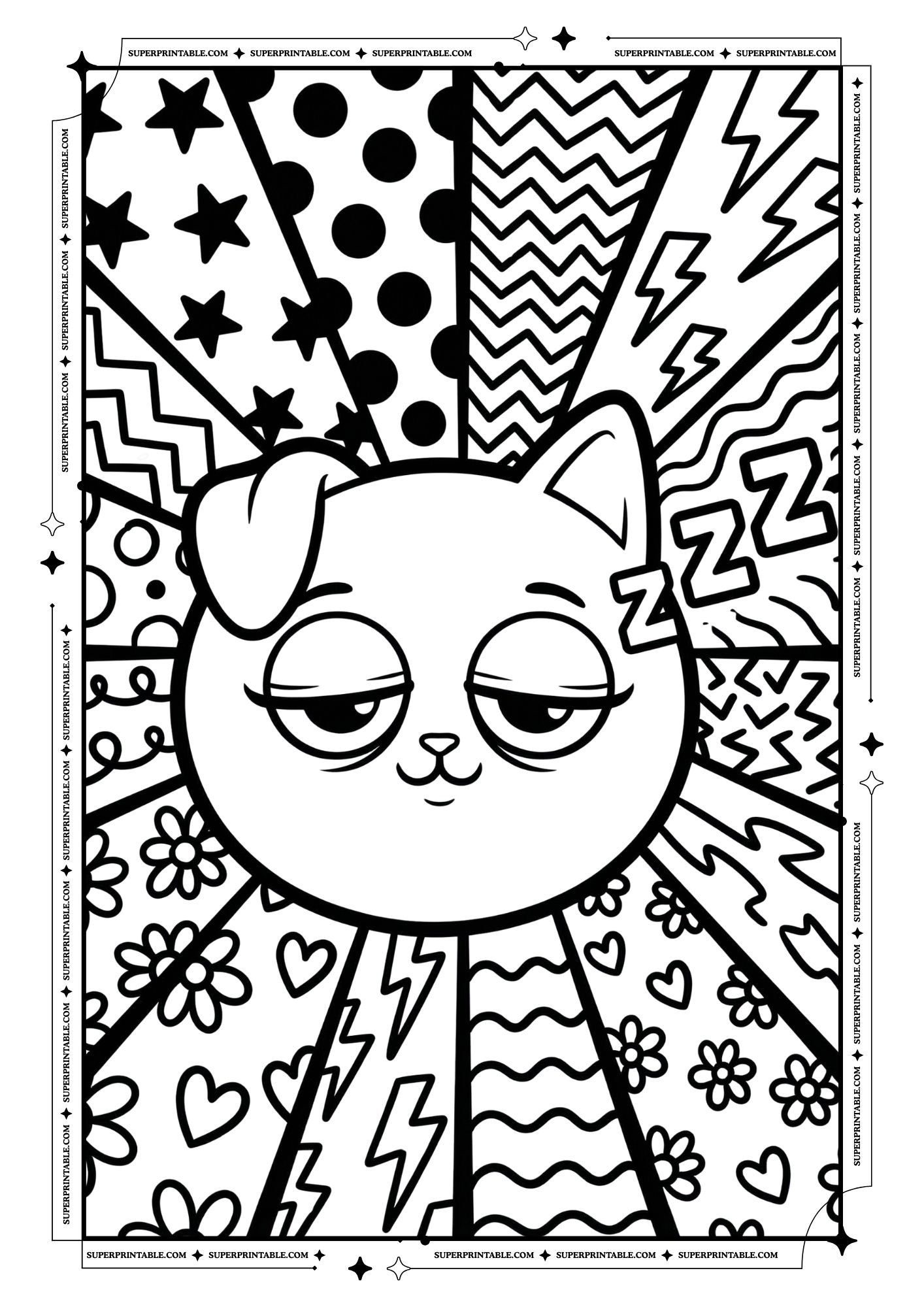 15+ Cat Pop Art Coloring Pages For Kids & Adults (Free PDF)