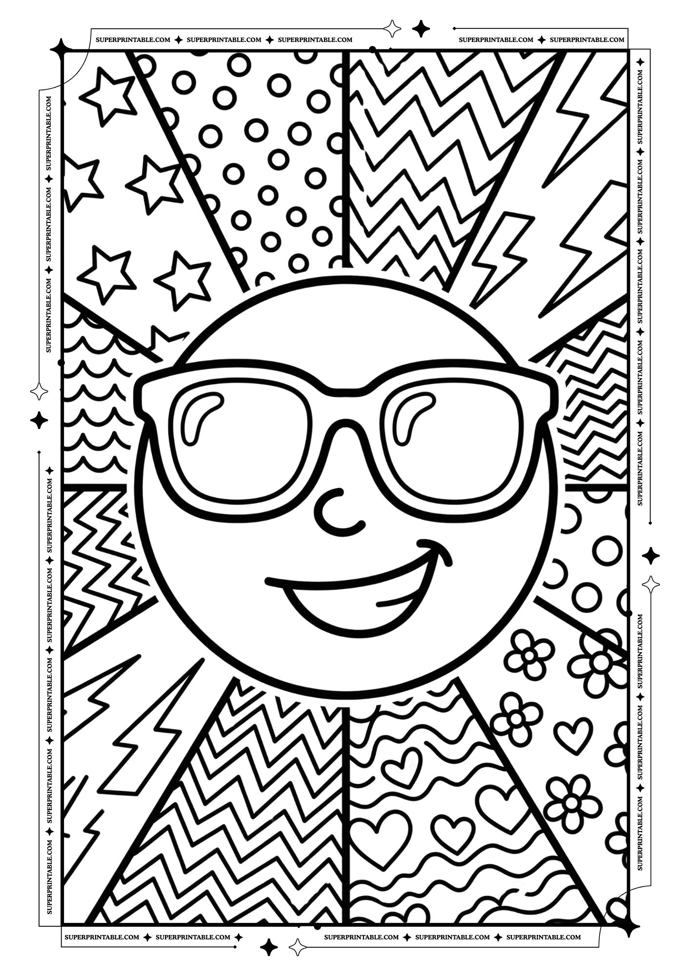 Cool Emoji Pop Art Coloring Pages For Kids & Adults (Free PDF)