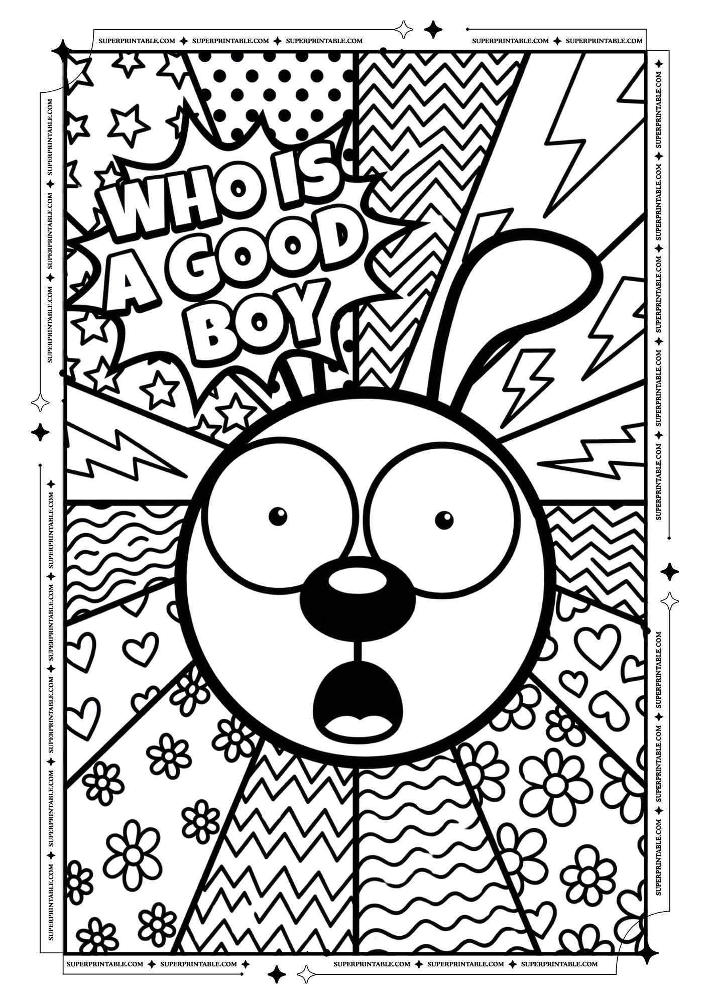 12+ Dog Pop Art Coloring Pages For Kids & Adults (Free PDF)