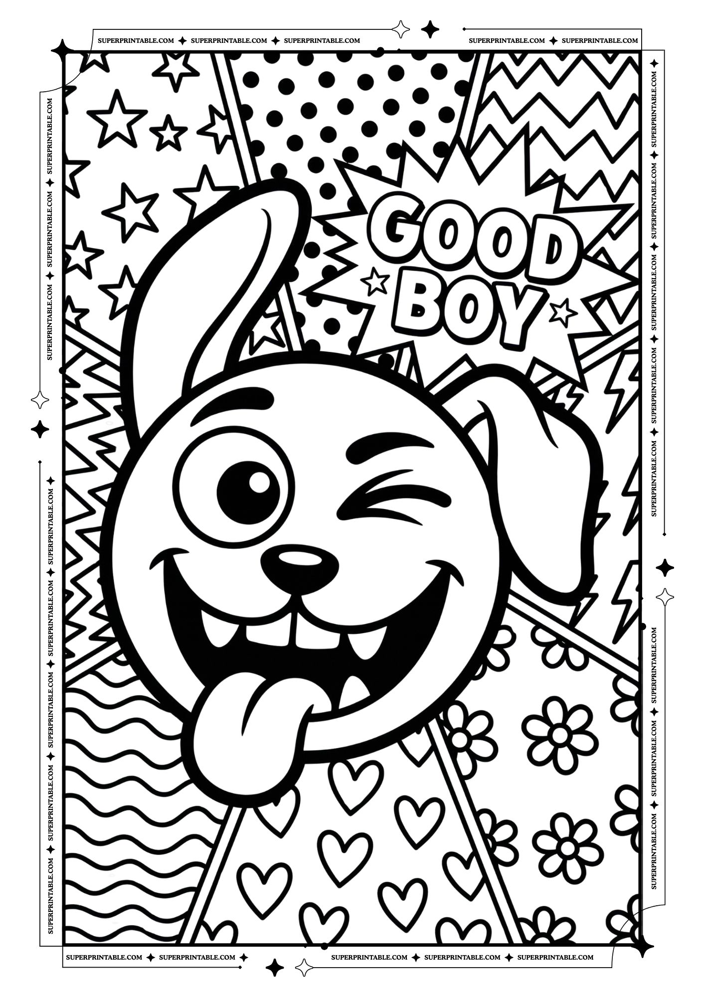 12+ Dog Pop Art Coloring Pages For Kids & Adults (Free PDF)
