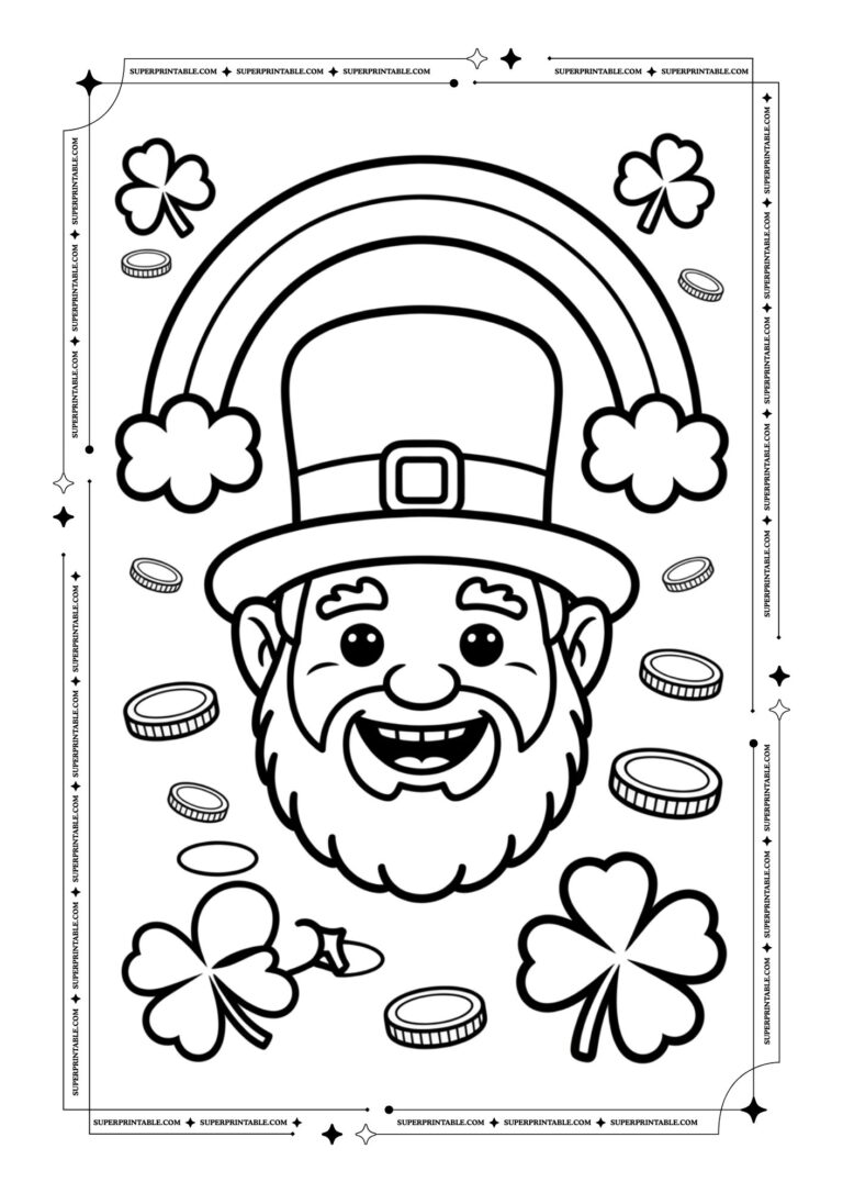 20 Easy St. Patrick's Day Coloring Pages (Free PDF Printables)