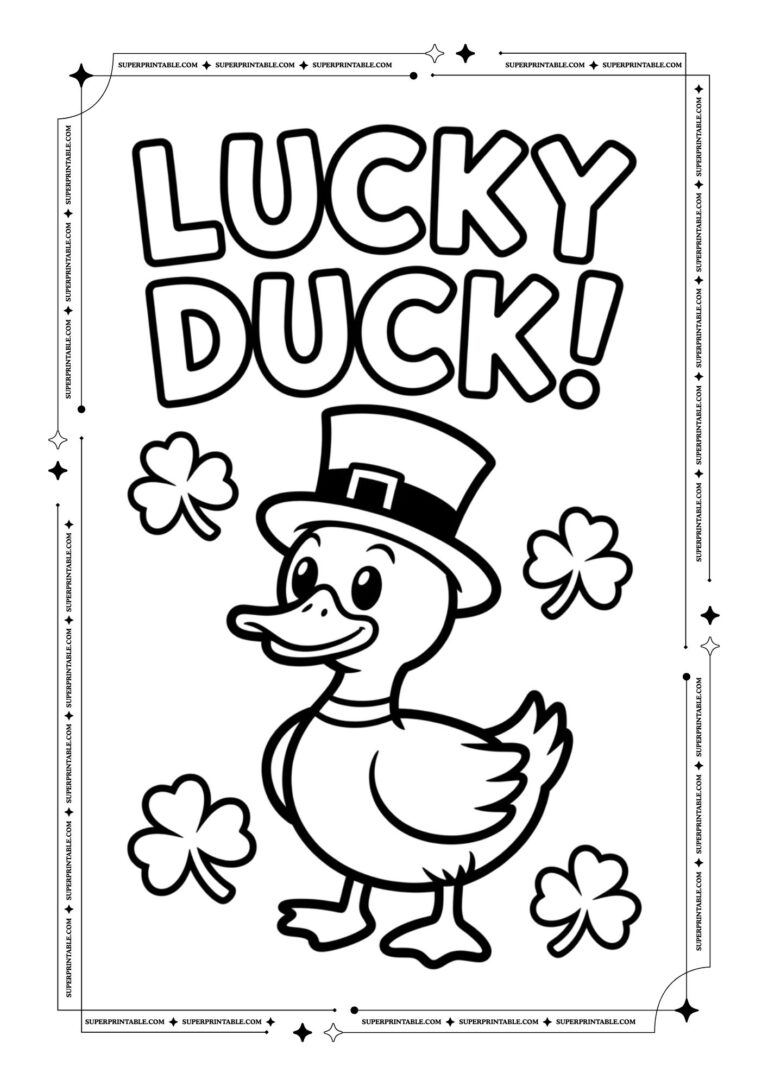 20 Easy St. Patrick's Day Coloring Pages (Free PDF Printables)