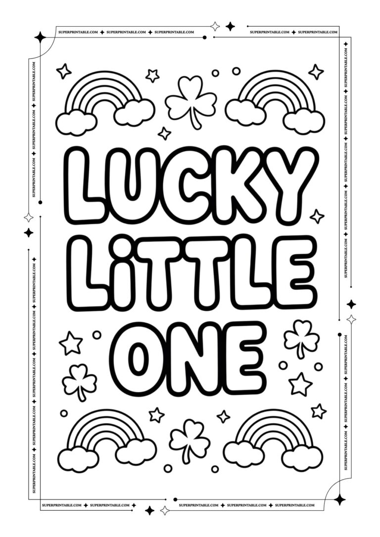 20 Easy St. Patrick's Day Coloring Pages (Free PDF Printables)