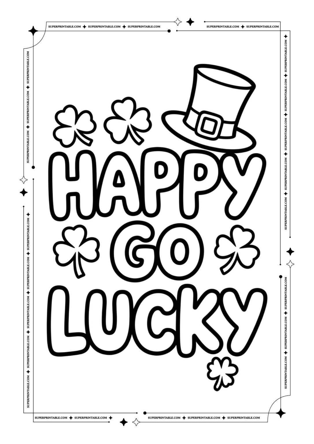 20 Easy St. Patrick's Day Coloring Pages (Free PDF Printables)