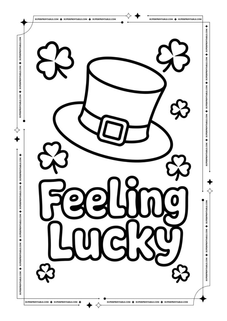 20 Easy St. Patrick's Day Coloring Pages (Free PDF Printables)