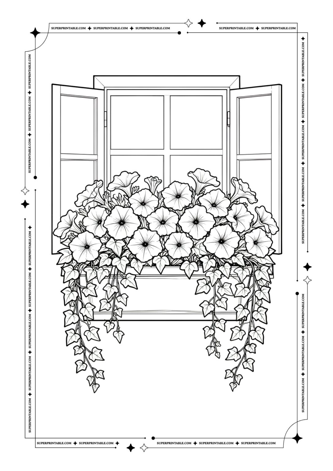 12+ Flowers Garden Coloring Pages (Free PDF Printables)