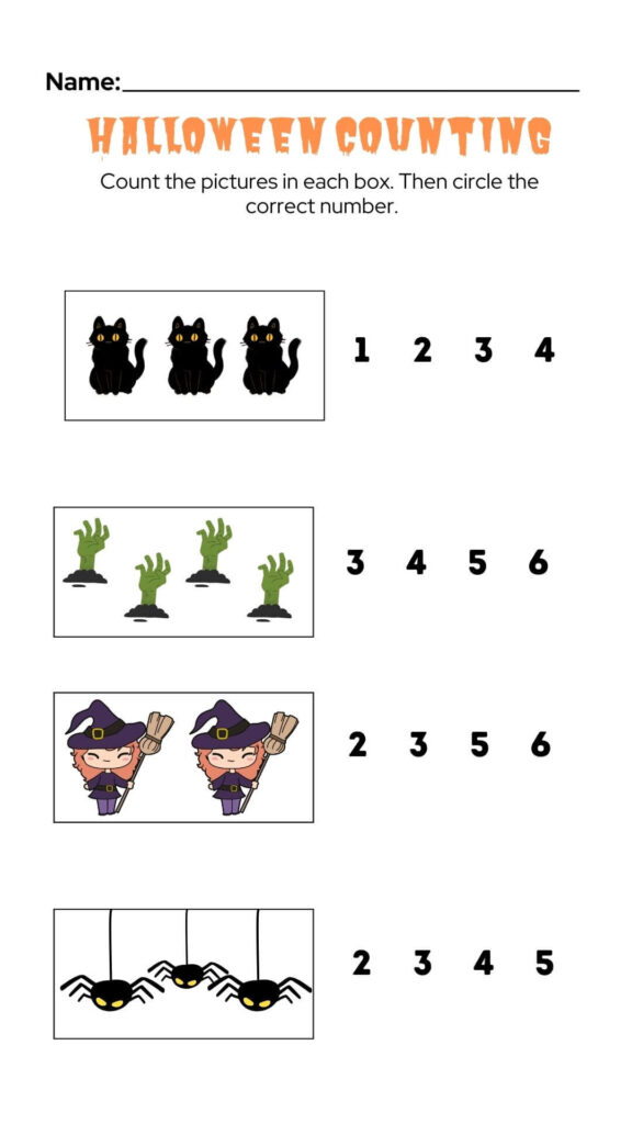 7 Simple Halloween Counting Activities for Learning - SuperPrintable