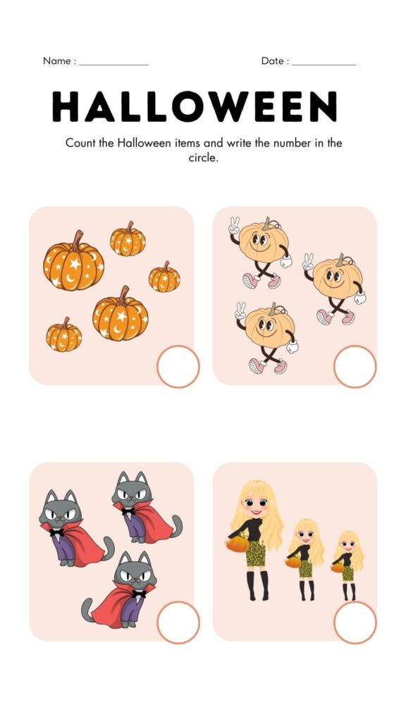 7 Simple Halloween Counting Activities for Learning - SuperPrintable