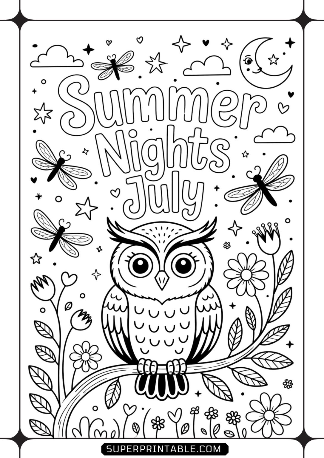 20 Hello July Coloring Pages (Free PDF Printables)
