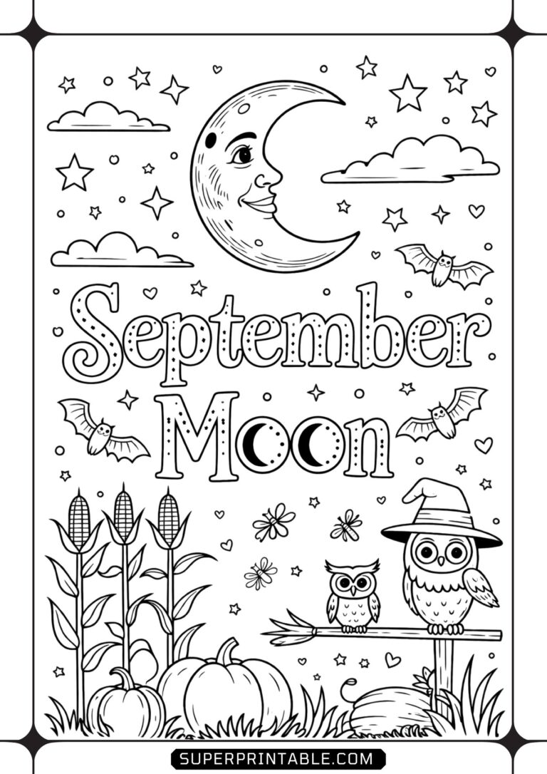 20 Hello September Coloring Pages (Free PDF Printables)