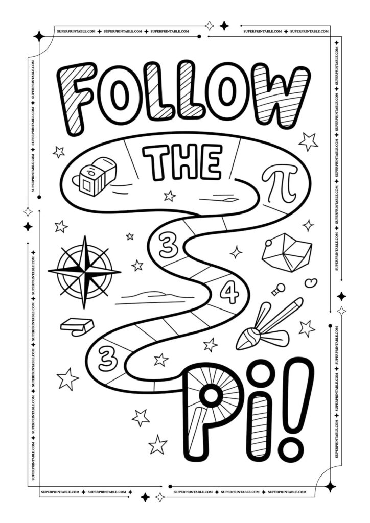 15+ Pi Day Coloring Pages (Free PDF Printables)