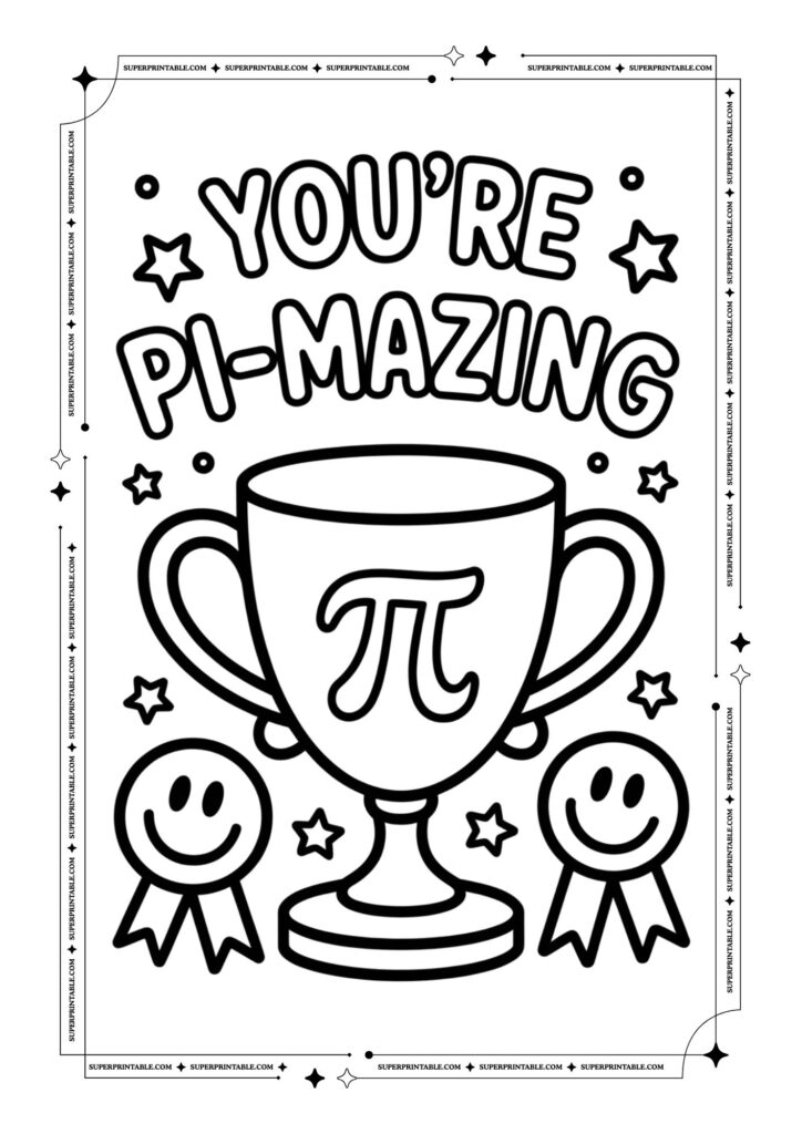 15+ Pi Day Coloring Pages (Free PDF Printables)