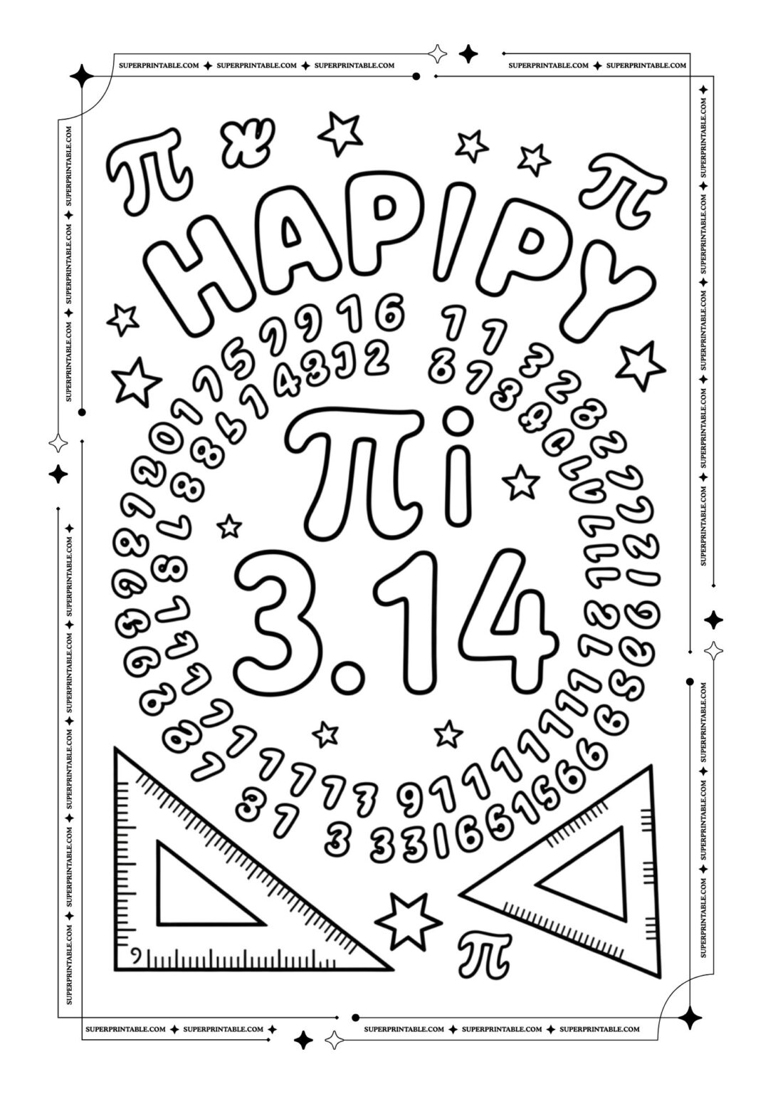 15+ Pi Day Coloring Pages (Free PDF Printables)