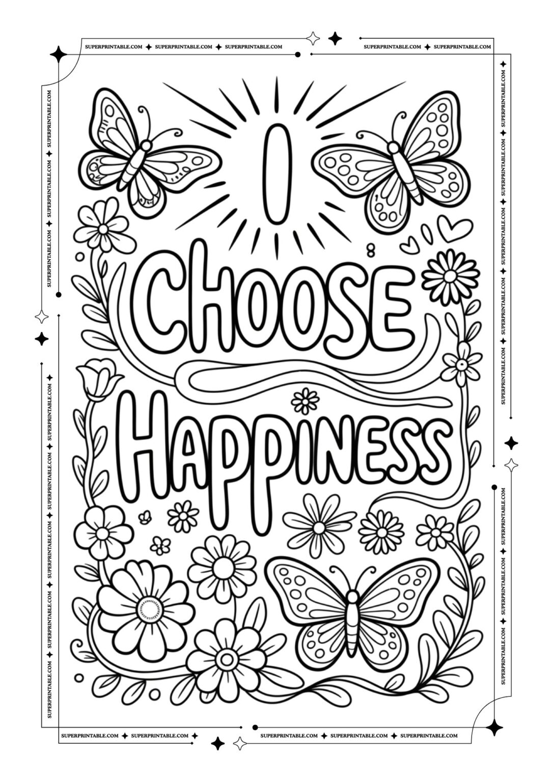 20 Positive Affirmation Self Esteem Coloring Pages For Adults