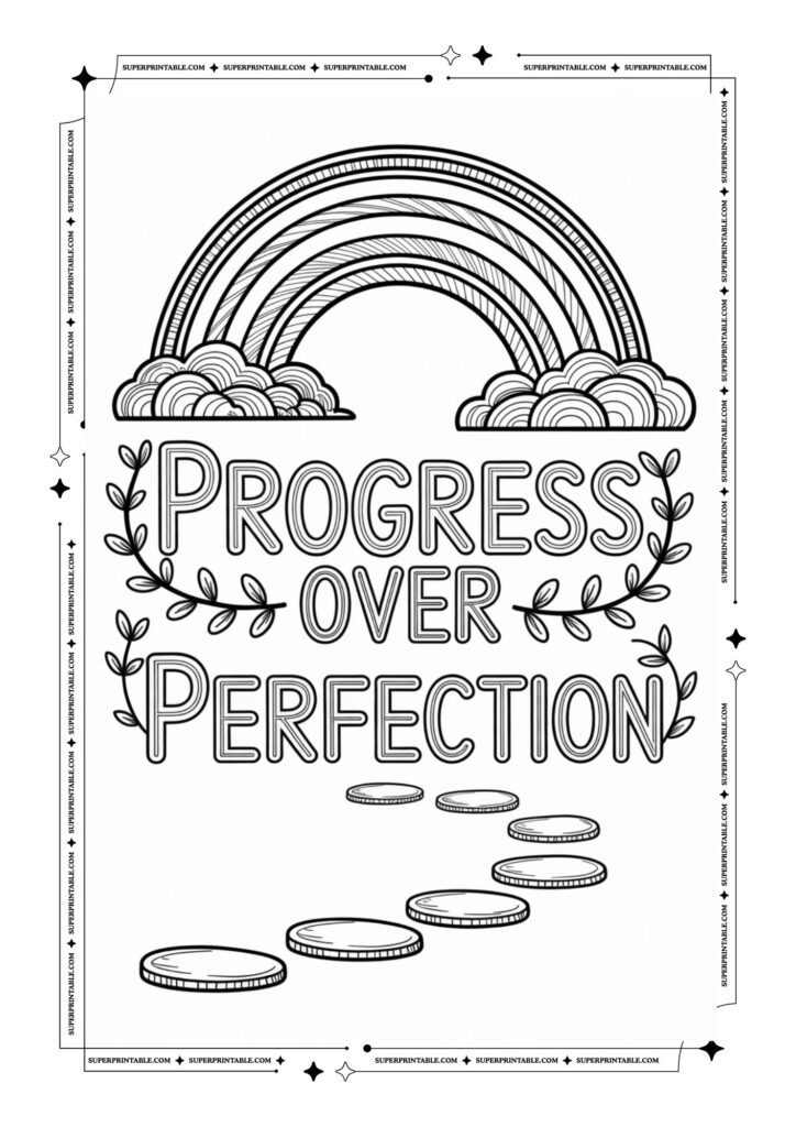20 Positive Affirmation Self Esteem Coloring Pages For Adults