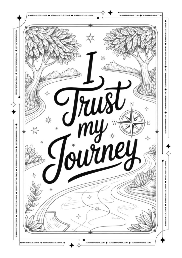 20 Positive Affirmation Self Esteem Coloring Pages For Adults