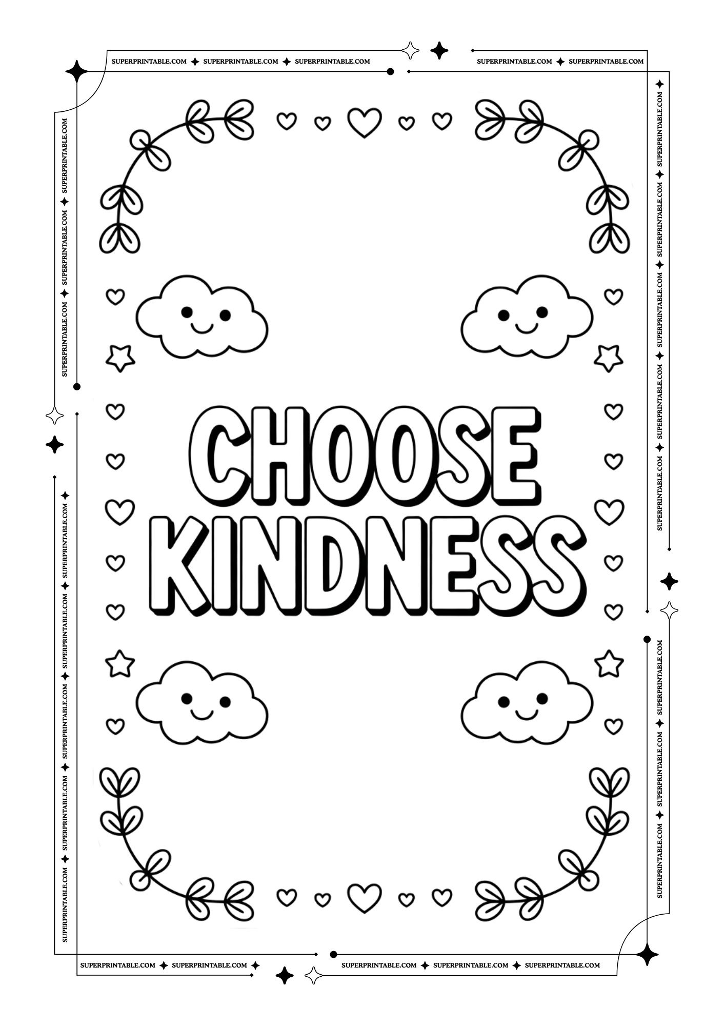 20+ Positive Coloring Pages (Free PDF Printables)