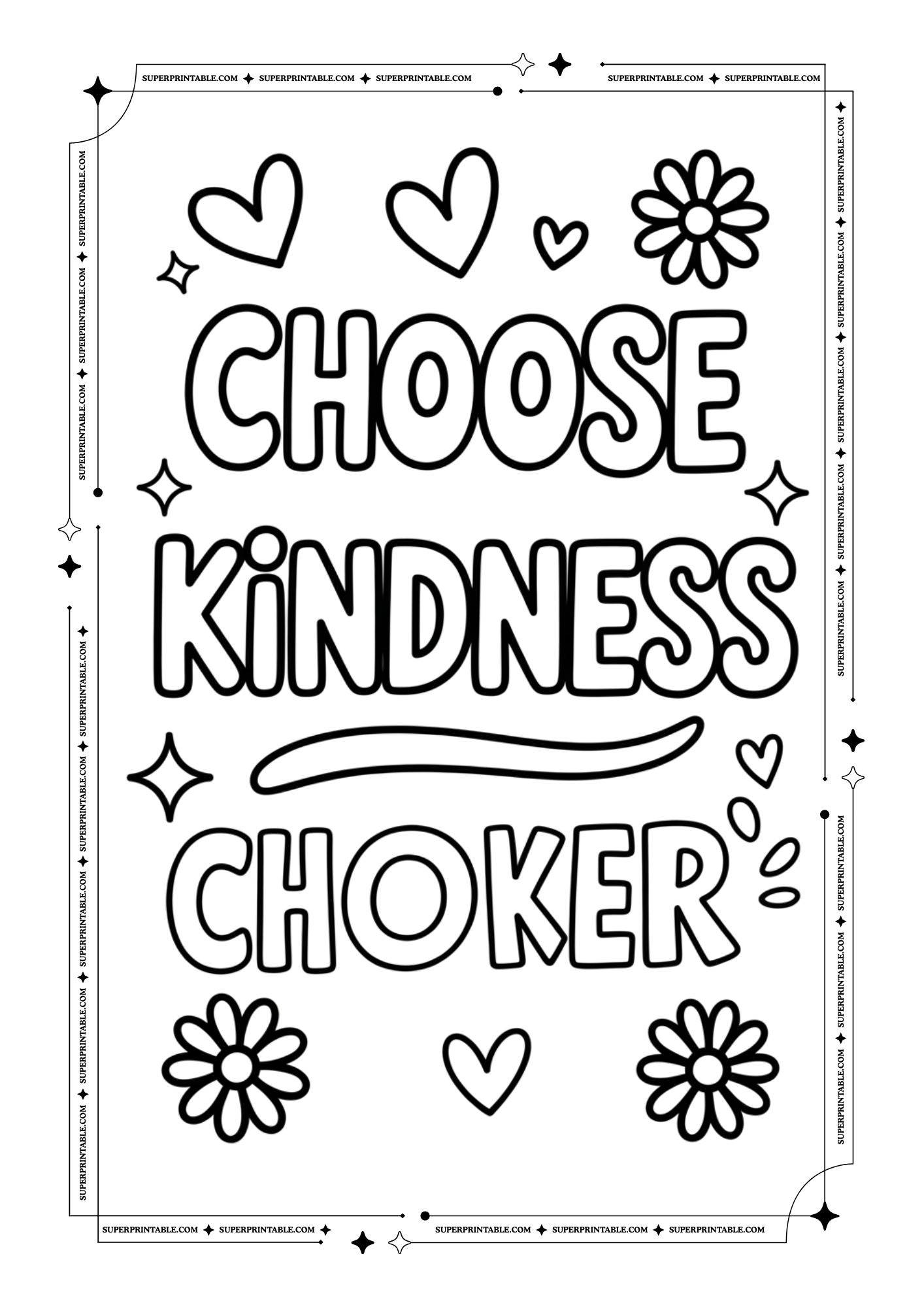 20+ Positive Coloring Pages (Free PDF Printables)