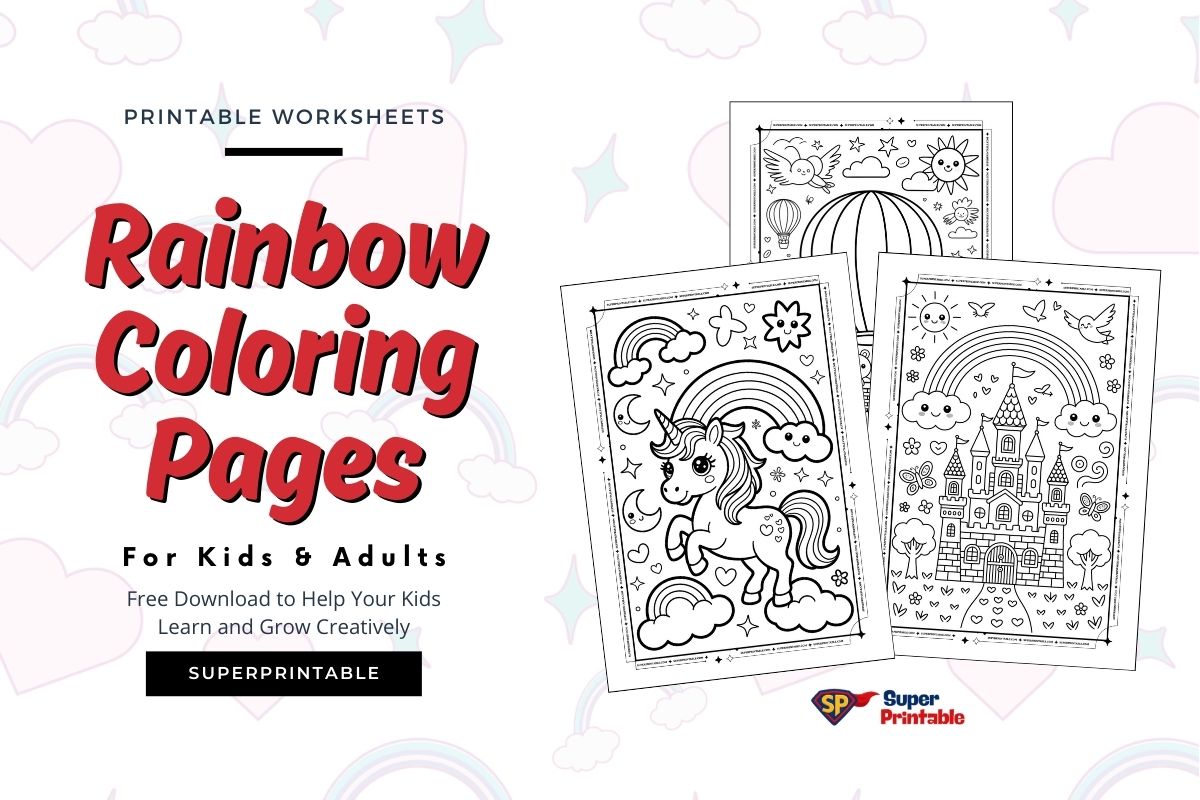Rainbow Coloring Pages (Free PDF Printables)