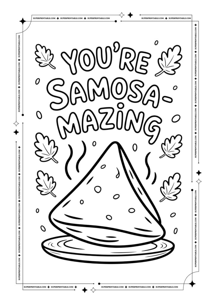 20 Samosa Coloring Pages (Free PDF Printables)